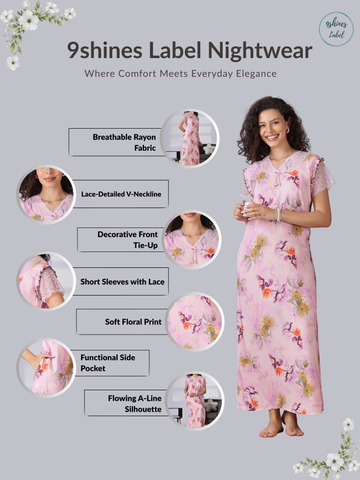 Buy Nighty for Women | Night Dress in Cotton, Alpine & Satin – 9shines ...