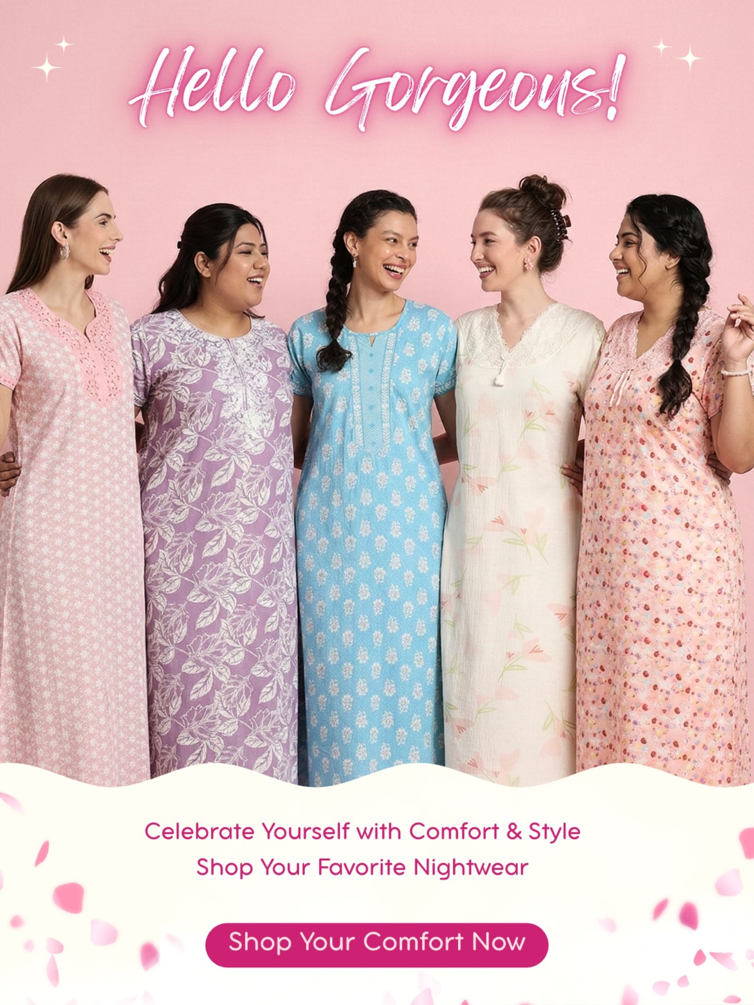 Shop Best Nighty for Women | Trendy Modern Nightwear Online – 9shines label