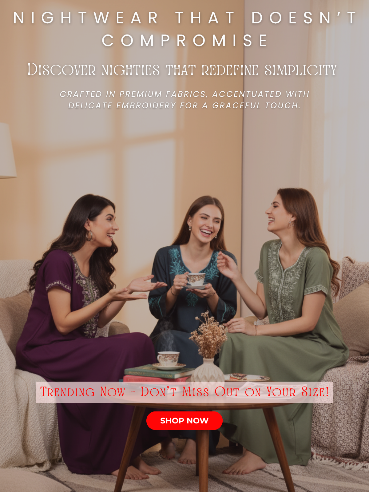 Trendy, Stylish and Comfortable Solid Nighties For Women. – 9shines label
